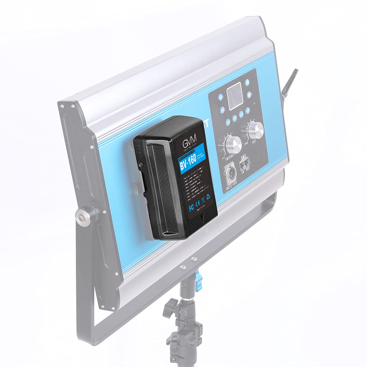 GVM V-Mount Battery with D-Tap and DC Outputs,160WH(10400mAh) V Mount Battery Compatible Video Camera Camcorder Broadcast with D-Tap and DC Outputs USB Ports