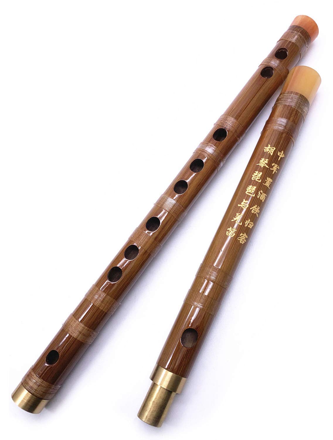 Jiayouy Bamboo Flute G Key Dizi Pluggable Handmade Traditional Chinese Instrument with Bamboo Membrane & Velvet Bag