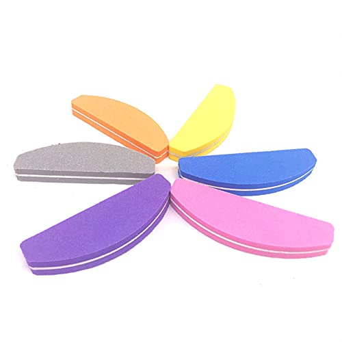 zenglingliang Nail Buffer Sanding Block 100/180 Grit Nail Files Washable Double-Side Emery Board Nail Buffering Files Salon Manicure Tools Supplier, 10pcs/Pack Nail File (Color : Purple)