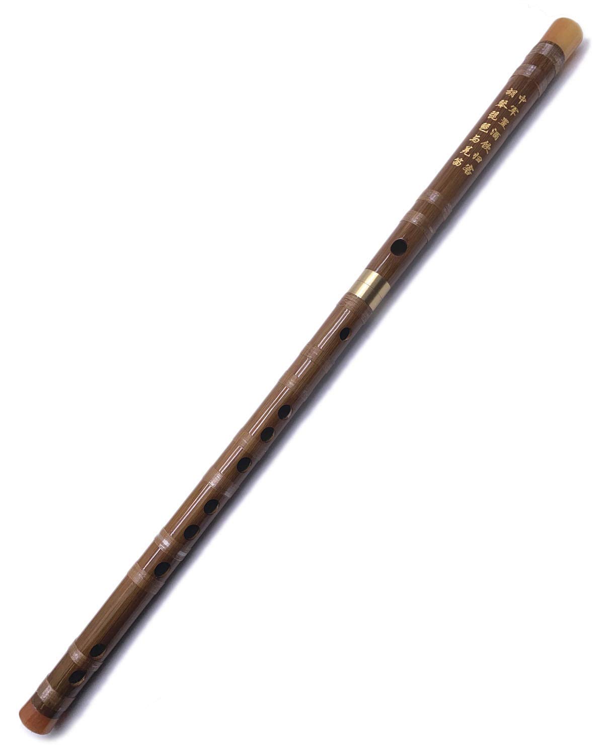 Jiayouy Bamboo Flute G Key Dizi Pluggable Handmade Traditional Chinese Instrument with Bamboo Membrane & Velvet Bag