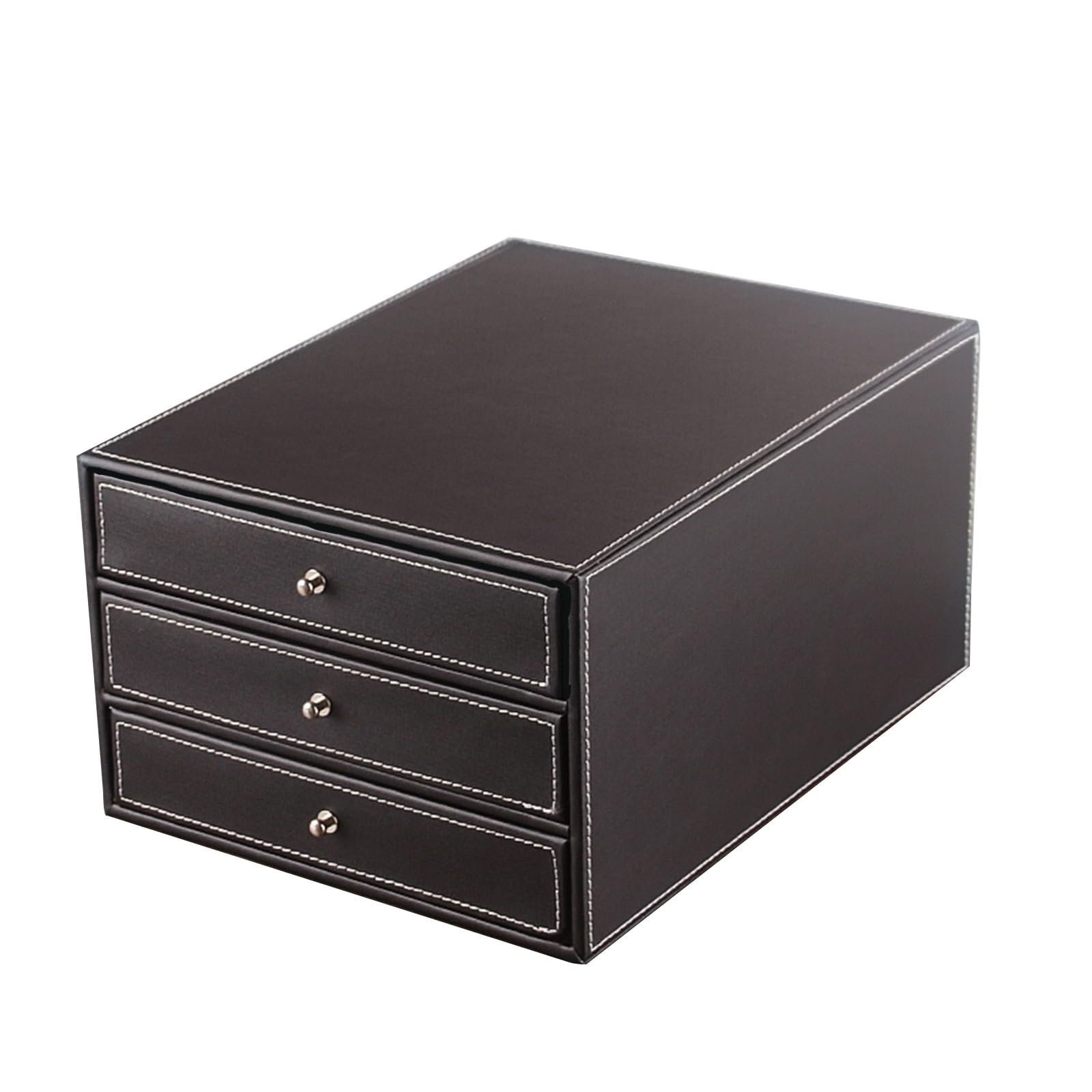 Flat filing cabinet for business and office, practical storage cabinet for home study, desktop storage box with drawers, large-capacity storage, suitable for office, study, bedroom, hotel ( Color : Br