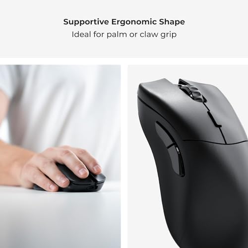 Glorious Gaming Model D 2 PRO Wireless Gaming Mouse - 2.4GHz Wireless 1ms delay, 100M clicks, 60g Ultralight, Long Battery Life, 26K DPI BAMF 2.0 Sensor, Ergonomic, 6 Buttons, PTFE Feet