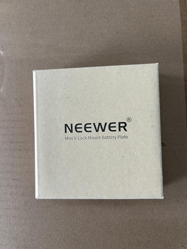 NEEWER Mini V Mount Battery Plate for BP-V47 BP-V95 BP-150WS BP-190WS, with 1/4" Threads and Quick Release Button Compatible with SmallRig Cage Rig 15mm Rod Clamps Compatible with Tilta, PS001