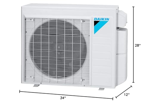 Daikin 2-Zone (2MXS18W) Ductless Mini-Split A/C Heat Pump System w/Maxwell 16 ft. Installation Kit and Wall Mounting Bracket (9K+9K)