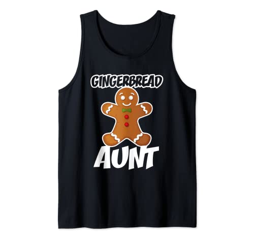 Gingerbread Aunt Christmas Stocking Stuffer Tank Top