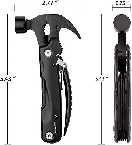 Uncle gifts Christmas gifts for Uncle from Niece Nephew Gift - Uncle gifts Laser Engraved Hammer Knife Multitool gifts From Niece To Uncle - Best Uncle Ever!