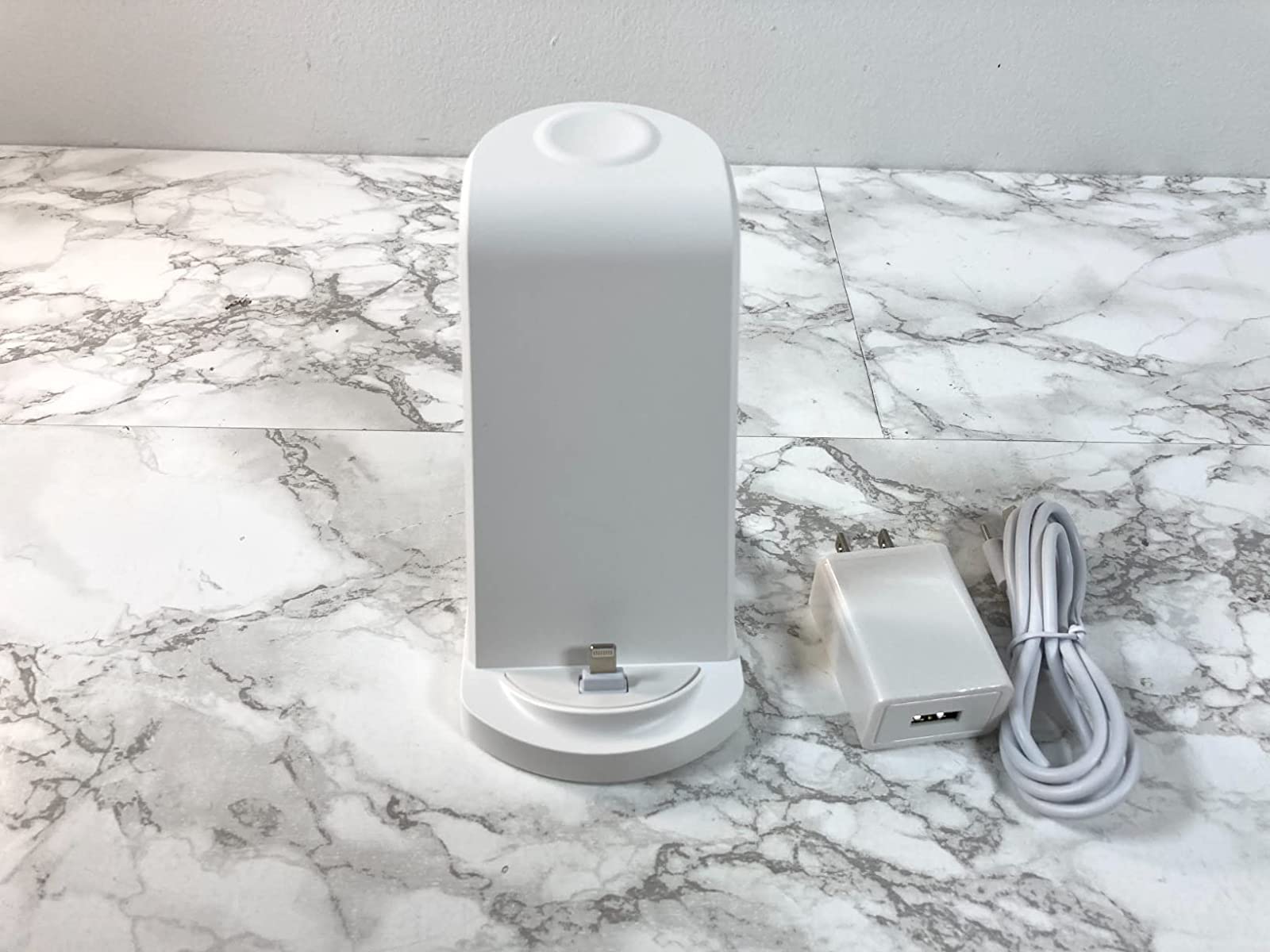 Charging-Station-for-iPhone 3-in-1-White-Wireless-Charger-Stand Charging-Dock for-Apple-Watch-Series-7 6 SE 5 4 3 2 & Airpods iPhone 14 13 12 11 Pro X Max XS XR 8 7 Plus 6s 6 with Adapter