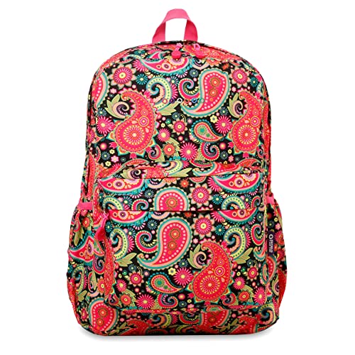 J World New York Unisex Kid's Oz School Backpack for Girls Boys. Cute Bookbag, Classic Paisley, One Size