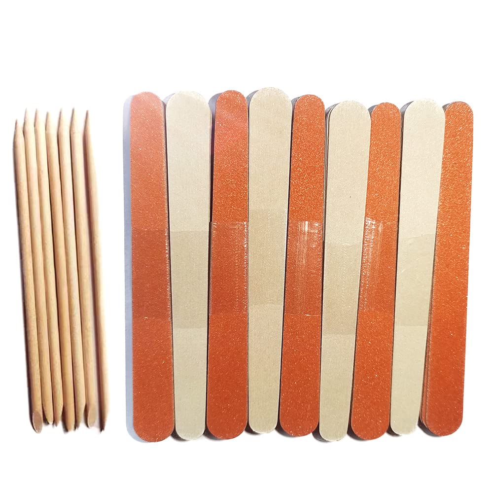 Compact Nail File, Dual Sided Nail Care Tool, Smooths & Shapes Nails, Easy to Use, Compact Emery Boards (Pack of 100)