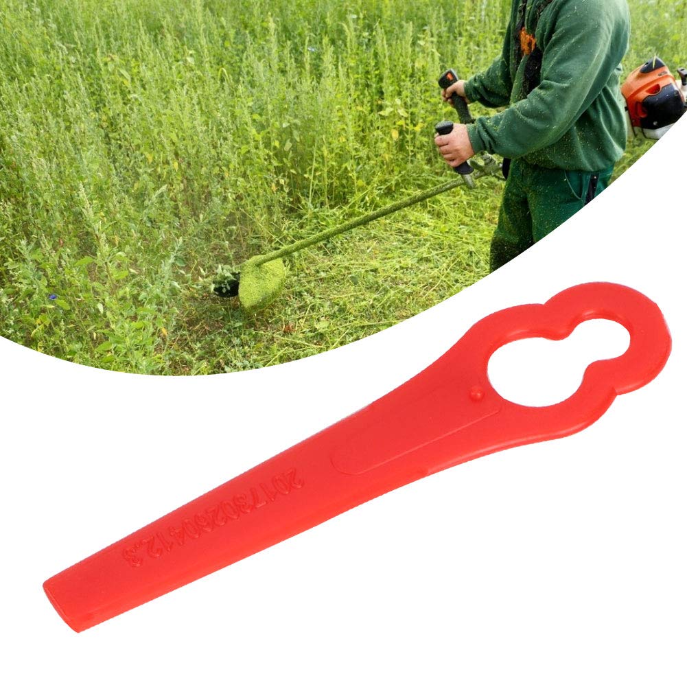 aqxreight Set of 40 Plastic Replacement Blades for Cordless Grass Trimmer, Strimmer, and Cutter