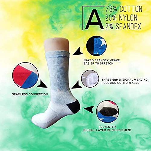 Great Pyrenees Pizza Funny Athletic Socks Best Socks for Women and Men Running Travel