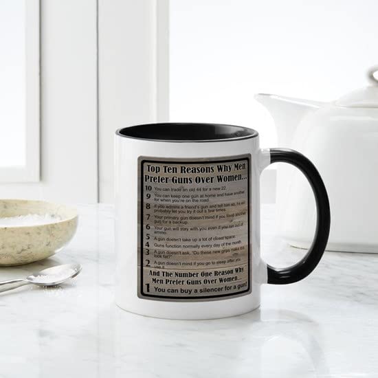 CafePress Men Prefer Guns Mug Ceramic Coffee Mug, Tea Cup 11 oz