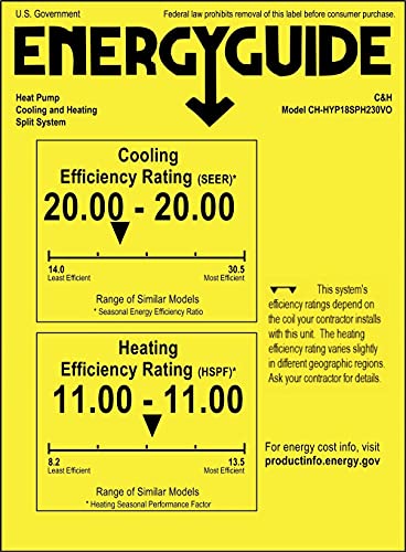 Cooper & Hunter Hyper Heat 18,000 BTU, 20 SEER 10.3 HSPF Ductless Mini-Split Air Conditioner -22F Heat Pump with 16FT Copper Line Set and Communication Wires