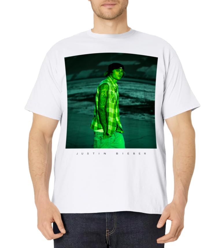 Official Justin Bieber Photo White T-Shirt