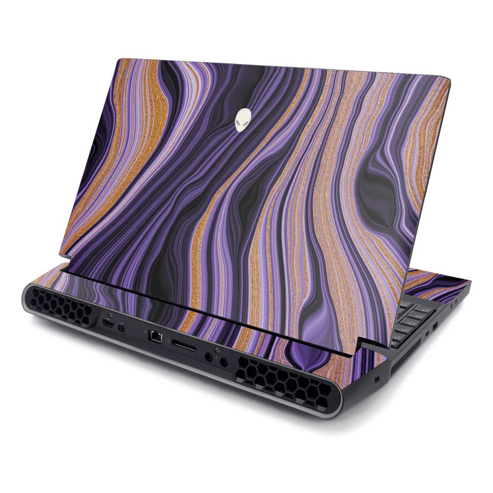 MightySkins Skin Compatible with Alienware Area-51M 17" (2019) - Purple Jewel | Protective, Durable, and Unique Vinyl Decal wrap Cover | Easy to Apply, Remove, and Change Styles | Made in The USA