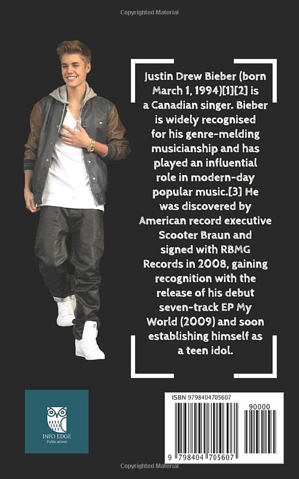 Justin Bieber: Biography of a Self-Made Legend (Hollywood Biographies)