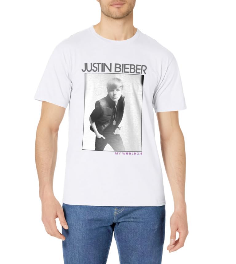 Justin Bieber Official My World 2.0 Photo T-Shirt