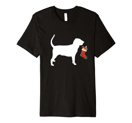 Bloodhound Christmas Stocking Stuffer Dog Premium T-Shirt
