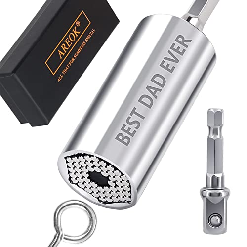 Dad Christmas Gifts from Daughter Son Unique for Dad, Best Dad Ever - Universal Socket Tools for Dad, Father Men Gifts for Dad Gifts for Christmas, Dad Birthday Gift from Kids, Super Socket (7-19mm)