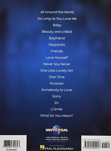 Justin Bieber - Sheet Music Collection: 17 Hit Songs - Piano, Vocal and Guitar Chords
