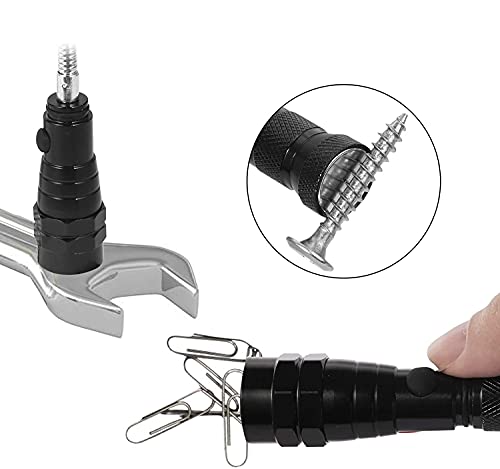 Magnetic Pickup Tool with LED-Telescoping Magnet Pick Up Gadget Tool for Men, DIY Handyman by QPEY