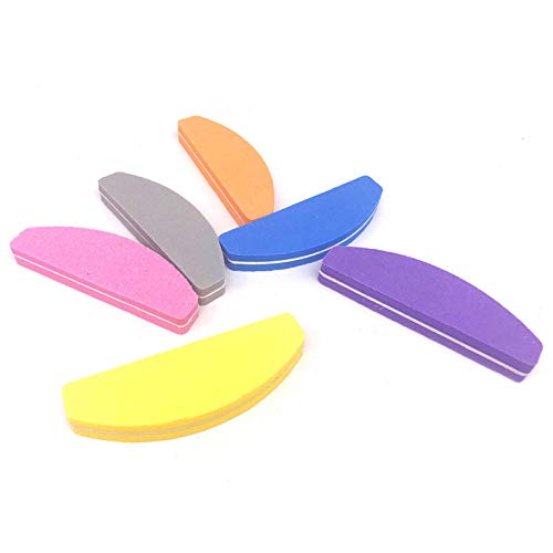 10pcs/ pack 100/180 Grit Nail Files Washable Double-Side Emery Board Nail Buffering Files Salon Manicure Tools CHAOCHAO (Color : Purple)