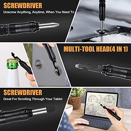 Stocking Stuffers Gifts for Men,11-IN-1 Tactical Pen Multitool Pen Survival Pen, Cool Gadgets Gift, Outdoor And Indoor Tactical Gear With Pocket Tool, Gifts Ideas for Him Dad Husband Fathers