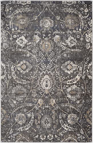Mark&Day Area Rugs, 5x7 Avellino Traditional Black Area Rug, Black Beige Carpet for Living Room, Bedroom or Kitchen (5'3" x 7'3")