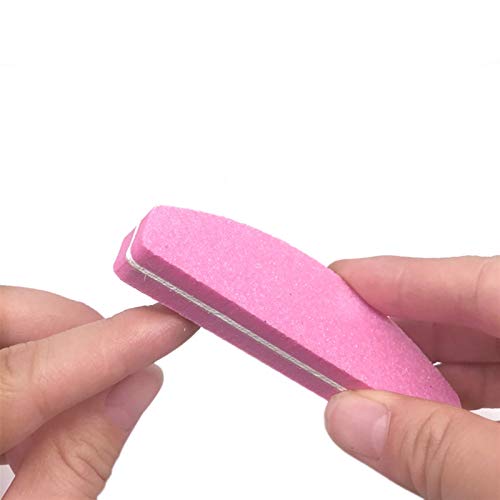 10pcs/ pack 100/180 Grit Nail Files Washable Double-Side Emery Board Nail Buffering Files Salon Manicure Tools CHAOCHAO (Color : Purple)