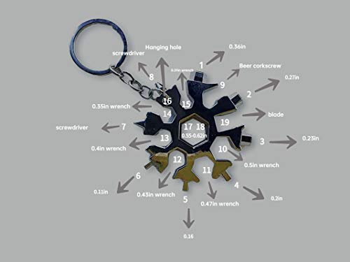 Generic Stainless Steel Snowflakes Multi Tool ,screwdriver,wrench