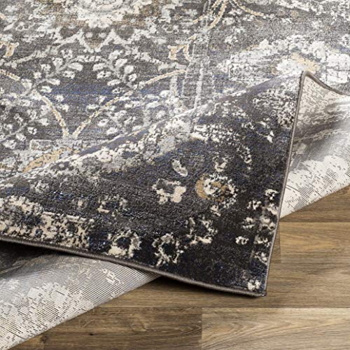 Mark&Day Area Rugs, 5x7 Avellino Traditional Black Area Rug, Black Beige Carpet for Living Room, Bedroom or Kitchen (5'3" x 7'3")