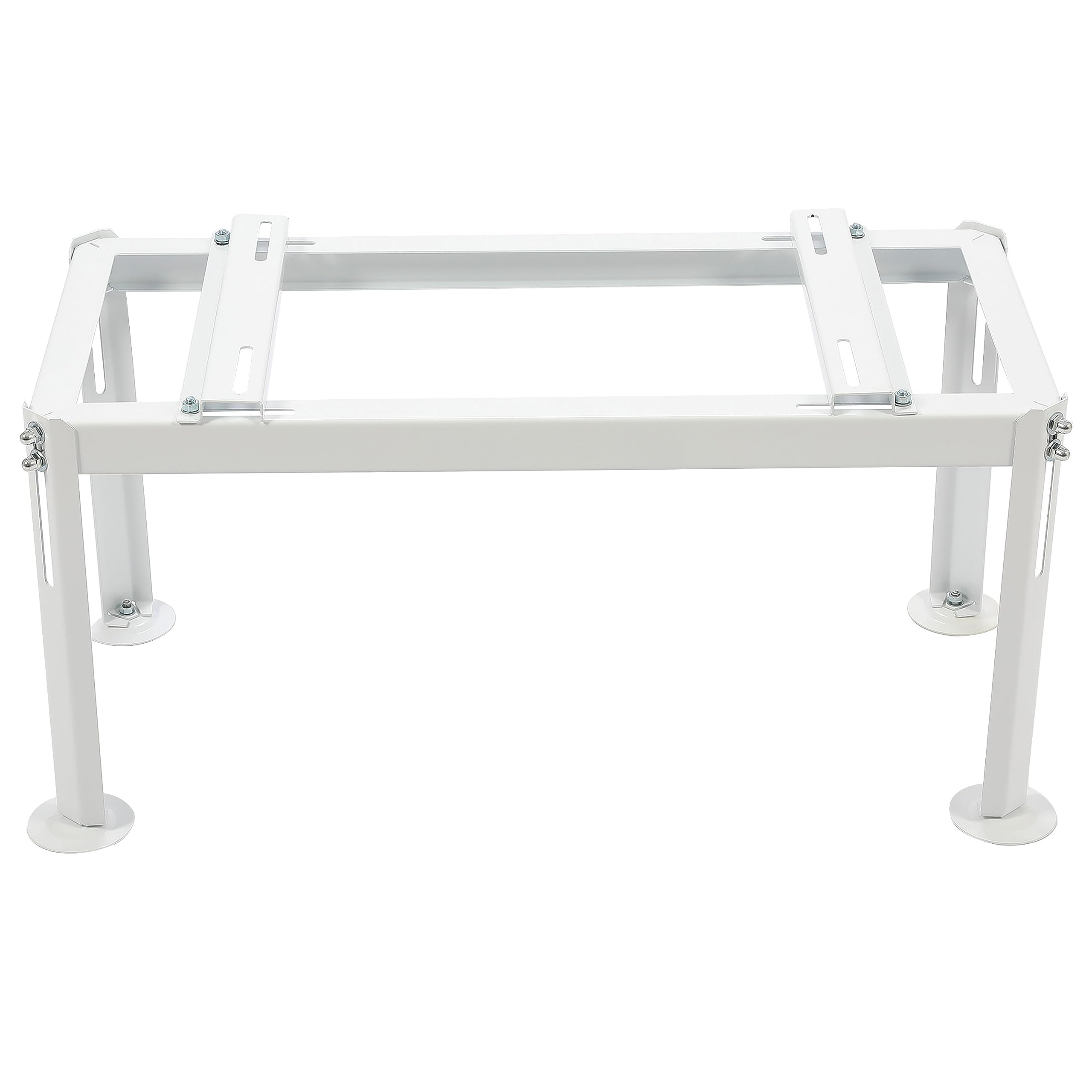 HECASA Ground Stand Compatible with Most Mini Split Air Conditioner Heat Pump Powder Coated Steel Adjustable to Support Mini Split Systems Between 9000 BTU and 12000 BTU
