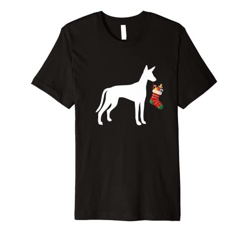 Ibizan Hound Christmas Stocking Stuffer Dog Premium T-Shirt