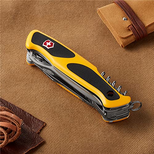 Victorinox Swiss Army RangerGrip Boatsman Multi-Tool Pocket Knife Black/Yellow ,130mm