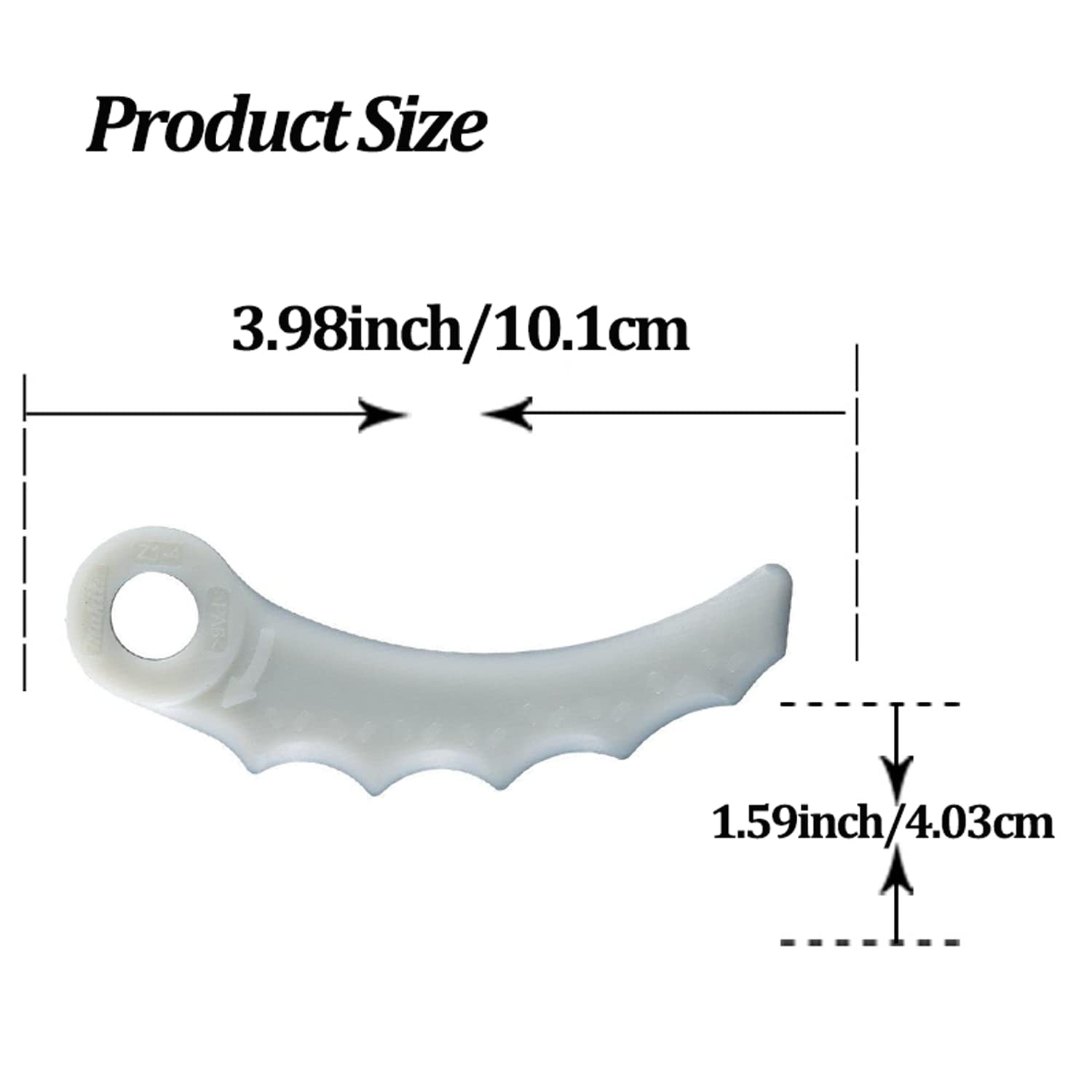10Pcs Lawn Trimmer Plastic Blades for Knives 198426-9 198383-1 DUR368AZ DUR369AZ DUR368LZ Cutter Head 255mm Cordless Grass Strimmer Replacement Parts