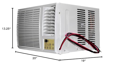 48V DC battery powered Window Air Conditioner 1 Ton Heat Pump (48V DC 12,000 BTU/h)