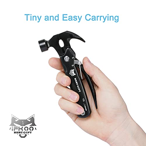 Dad Gifts Who Wants Nothing Fathers Day, Gifts for Dad from Son Daughter, Cool Gadgets, Unique Birthday Gift Ideas for Men Father, 12 in 1 Mini Hammer Multitool