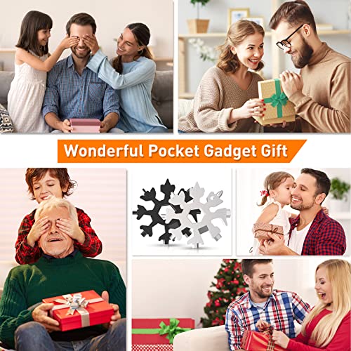 Stocking Stuffers Gifts for Men, 18-in-1 Snowflake Multitool and Universa Socket Christmas Gifts for Men, Cool Gadgets Tools for Men, Gifts for Dad Husband, Boyfriend, Unique Dad Gifts from Daughter