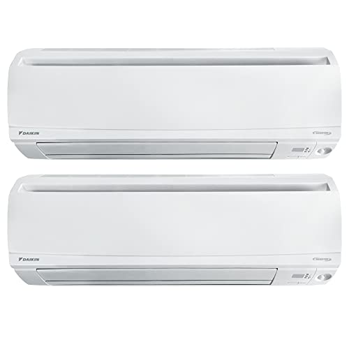 DAIKIN Dual (2 Zone) 4MXS Air Conditioner Heat Pump + Maxwell 15 ft. Installation Kit + Wall Bracket (15000 + 24000 BTU)