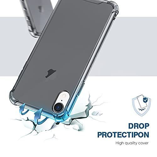 ORIbox iPhone XR Matte Case - Translucent Black, Shock-Absorbent, TPU & Polycarbonate