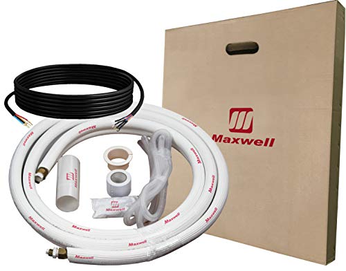 DAIKIN Dual (2 Zone) 4MXS Air Conditioner Heat Pump + Maxwell 15 ft. Installation Kit + Wall Bracket (15000 + 24000 BTU)