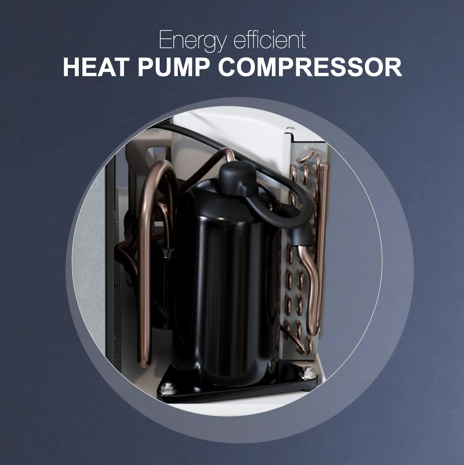 Cooper&Hunter 15,000 BTU PTAC Packaged Terminal Air Conditioner with Heat Pump and 3.5 kW Electric Heater Including Wireless Smart Kit, Remote Controller, and a Power Cord