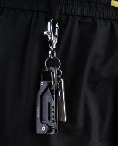 edcfans Keychain Knife, EDC Multitool Key Chains for man, Small Pocket Knives with Clip Box Cutter with Can / Bottle Opener, Screwdriver, Wrench and Pry Tool, Gifts for Men Women Dad Everyday Carry