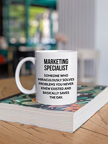 Funny Definition Mug, Marketing Specialist Coffee Mug, Advertisement Mug, Great Marketing Coffee Gift for Men and Women Student Graduation or Profession, Best Marketer Themed Gift Idea 11oz 15oz