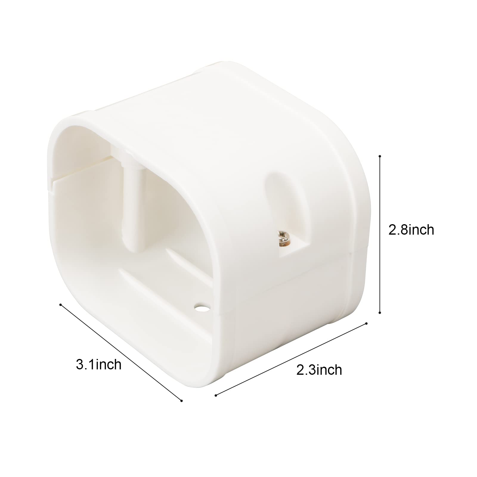 3" W 4.2Ft L Line Set Cover Kit for Mini Split Air Conditioners Decorative PVC Slim Line Cover for Central AC & Heat Pumps Systems Tubing Cover