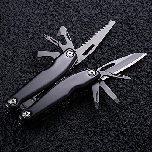 Bundle of 2 Items - Heavy Pocket Knife for Men - Folding Knife with Glass Breaker and Pocket Clip - Tactical Knofe - Multitool with Knife and Pliers - Utility Set of Mini Tools for Everyday Use - Gift