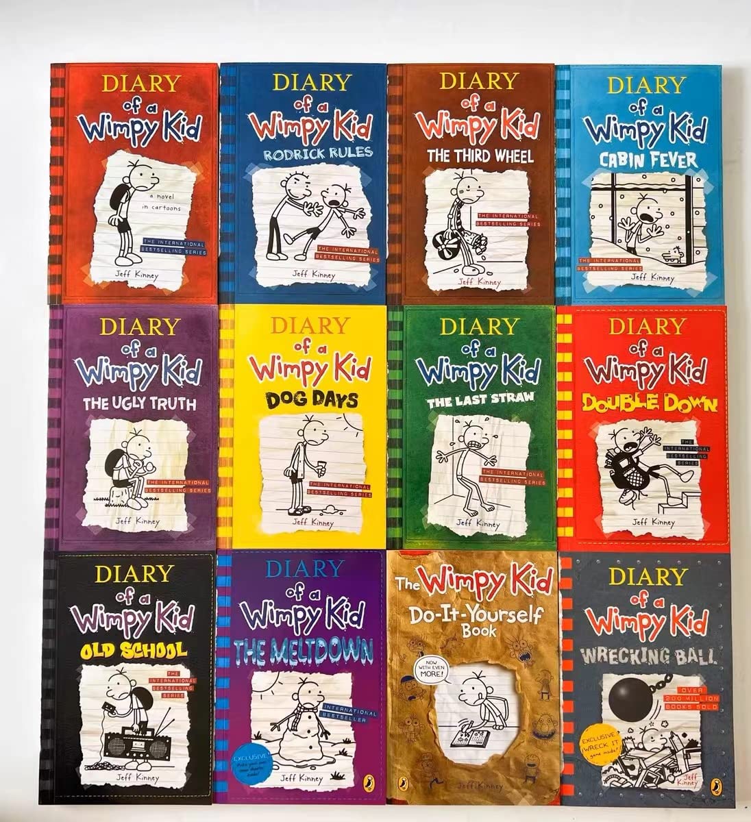 JINGH Diary of a Wimpy Kid Books 1-16 Full Set 8-12 Years