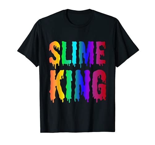 Slime King Shirt Gift for Boys Men Kids