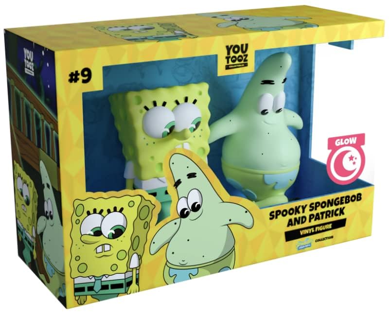 Youtooz Spooky Spongebob and Patrick 4" Inch Vinyl Figure, Collectible Spooky Spongebob & Patrick 2-Pack Figure by Youtooz Spongebob Squarepants Collection