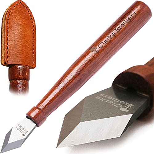 Clarke Brothers Marking Knife β Wood Marking Gauge β Premium Woodworking Tool with Double High Carbon Steel Blade β Quality Design with Ultra-Sharp Blade β Beautiful Wooden Handle